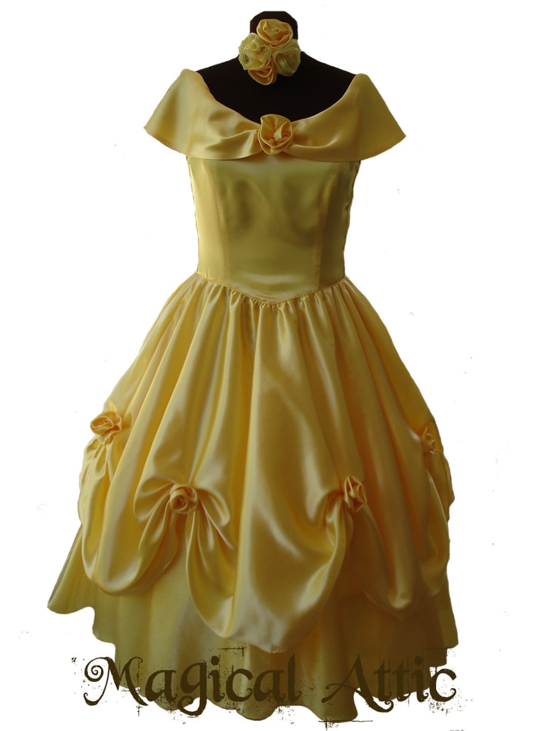 Custom Boutique Beauty and the Beast Princess BELLE Yellow Costume Ball ...