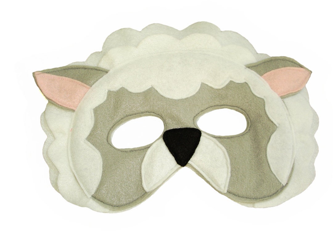Children's SHEEP Farm Animal Felt Mask - Etsy
