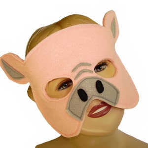 Children's PIG Farm Animal Felt Mask - Etsy