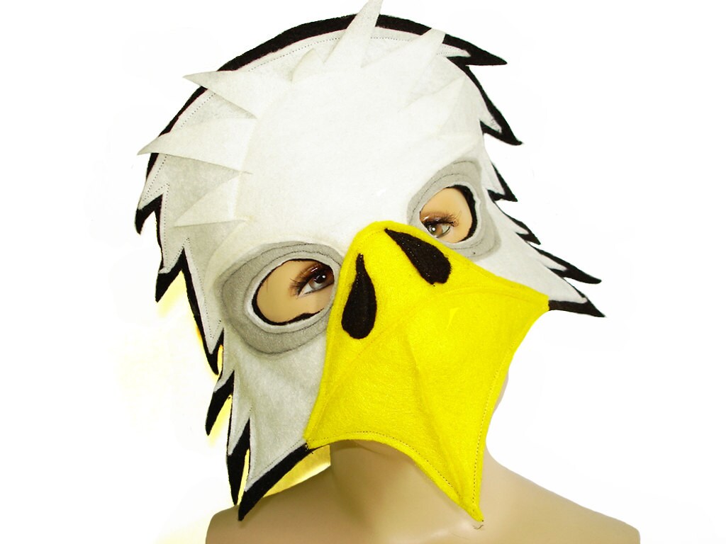 Children's Woodland Animal BALD EAGLE Felt Mask - Etsy