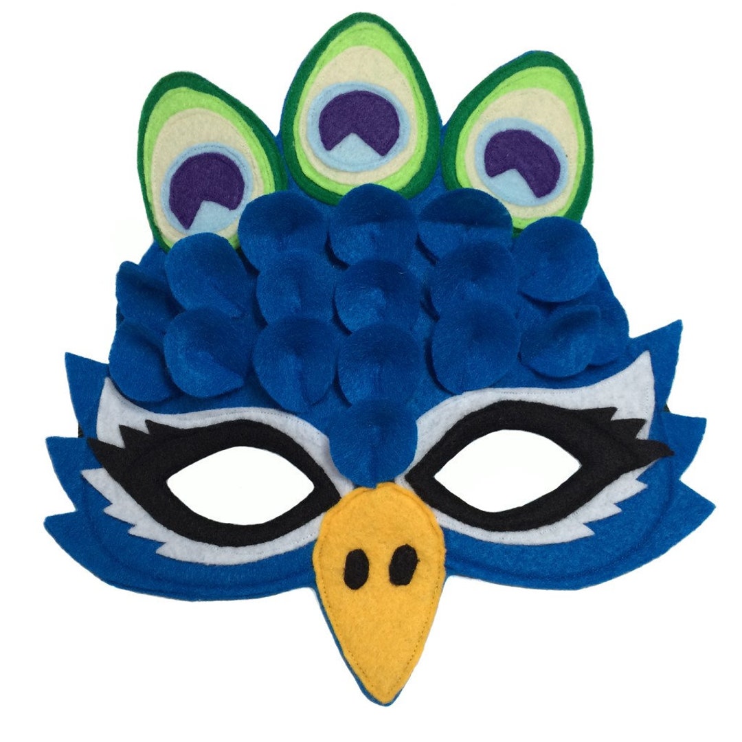 Felt PEACOCK Bird Costume Mask for Kids - Etsy