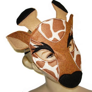 Children's Safari Animal GIRAFFE Felt Mask - Etsy