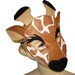 Children's Safari Animal GIRAFFE Felt Mask - Etsy