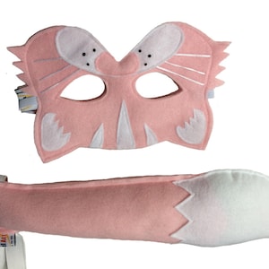 Felt CAT Animal Mask and Tail Set for Kids - Etsy