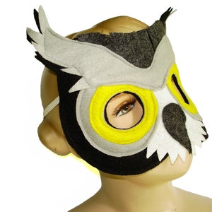 Children's Woodland Animal GREAT GREY OWL Felt Mask - Etsy