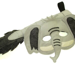 Children's Safari Animal ELEPHANT Felt Mask and Tail Set - Etsy