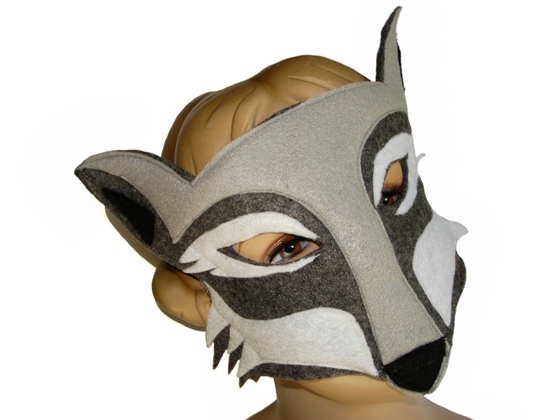 Children's Woodland Animal WOLF Felt Mask - Etsy