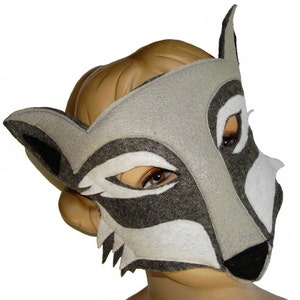 Children's Woodland Animal WOLF Felt Mask - Etsy