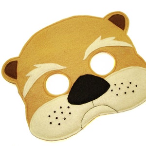 Children's Woodland Animal OTTER Felt Mask - Etsy