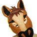 Children's HORSE Farm Animal Felt Mask - Etsy