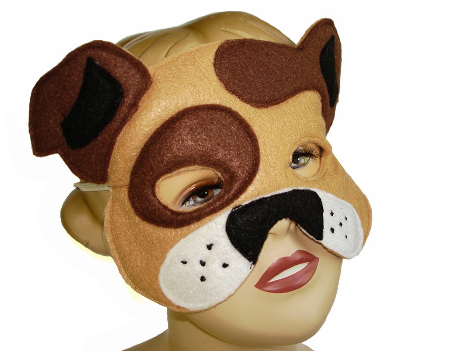 Children's Brown DOG Felt Mask - Etsy