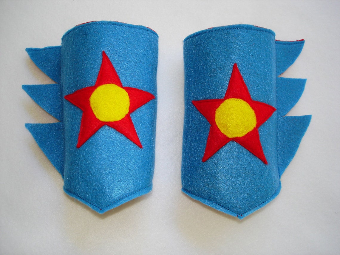Children's Custom Superhero Felt Wrist Cuffs Choose Your - Etsy
