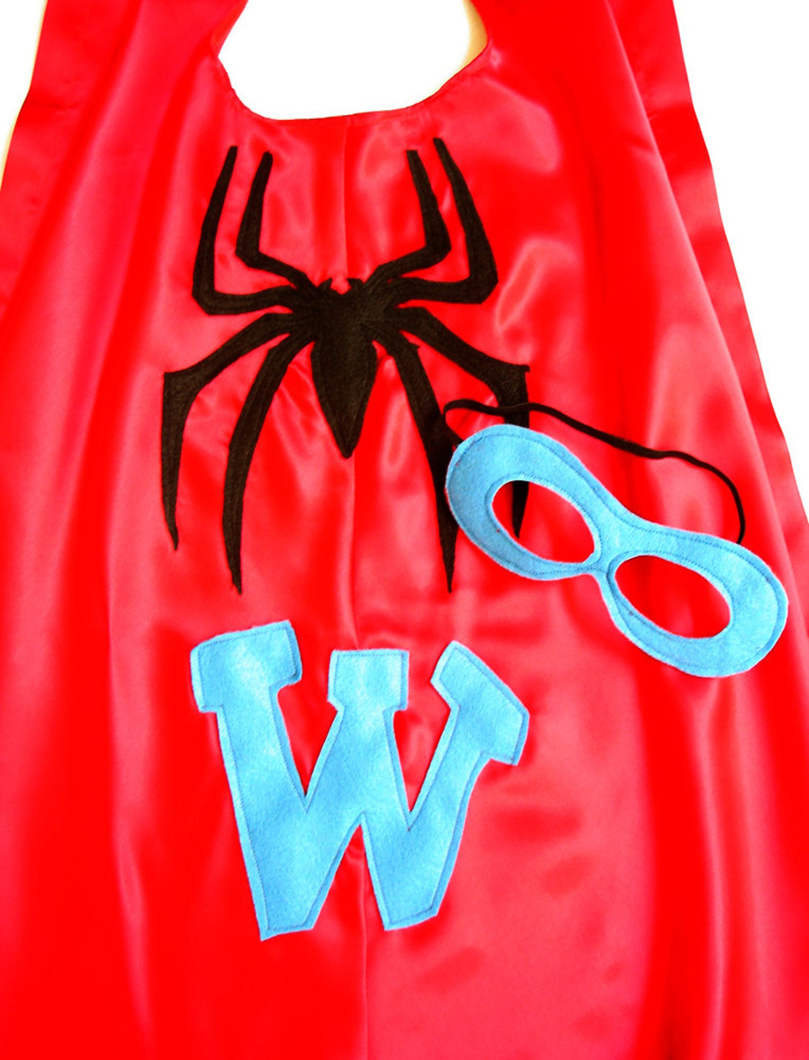 Children's Custom Personalized Black Spider Kids Cape | Etsy