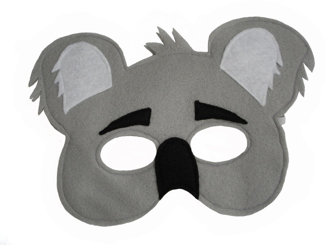 Children's KOALA Bear Felt Mask - Etsy