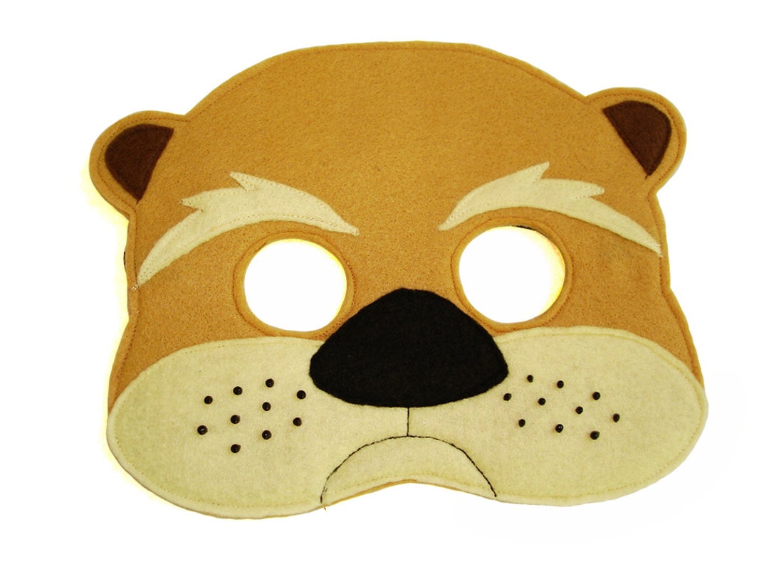 Children's Woodland Animal OTTER Felt Mask - Etsy