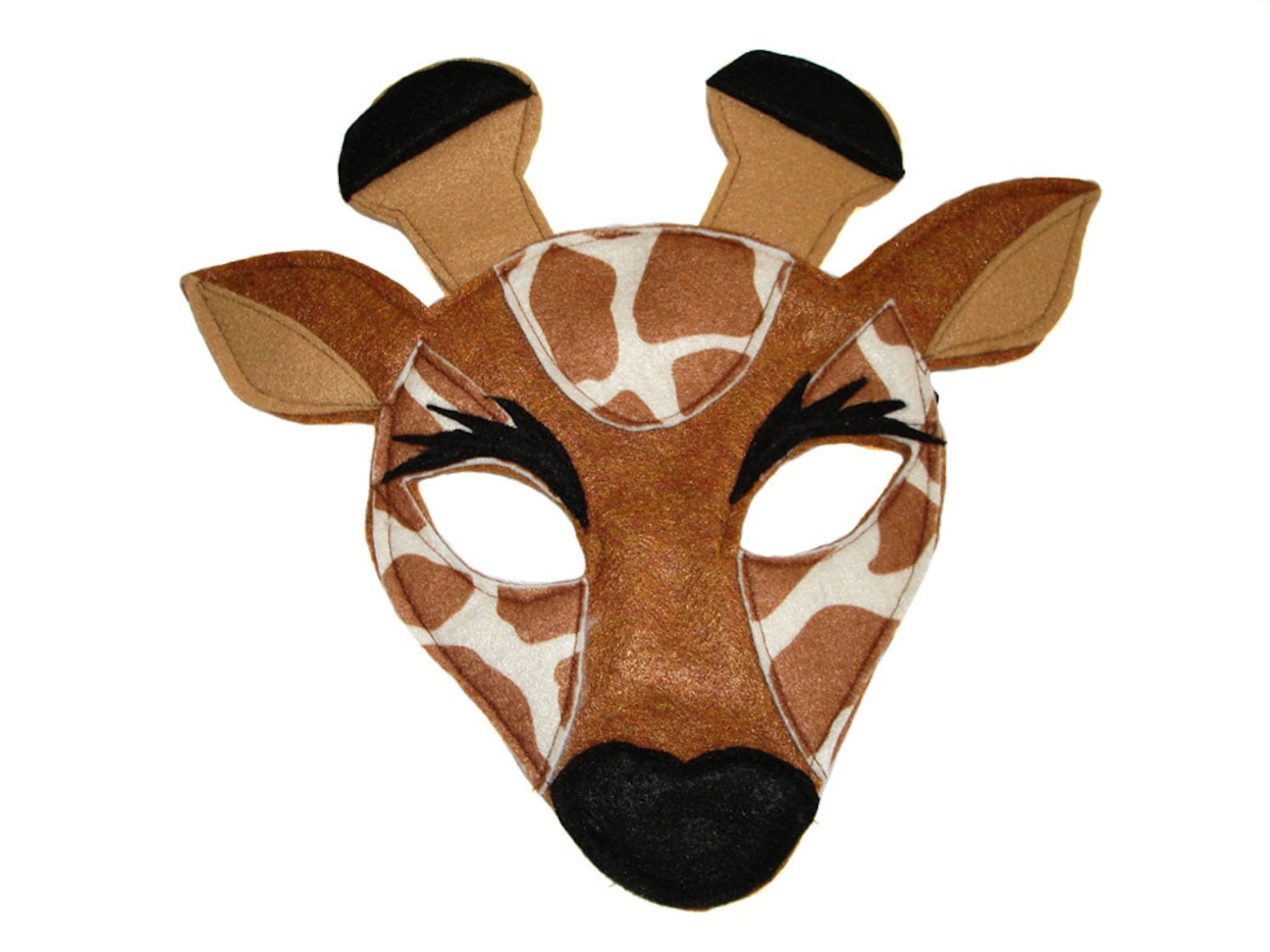 Children's Safari Animal GIRAFFE Felt Mask and Tail Set - Etsy