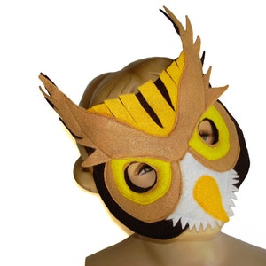 Children's Woodland Animal OWL Felt Mask - Etsy