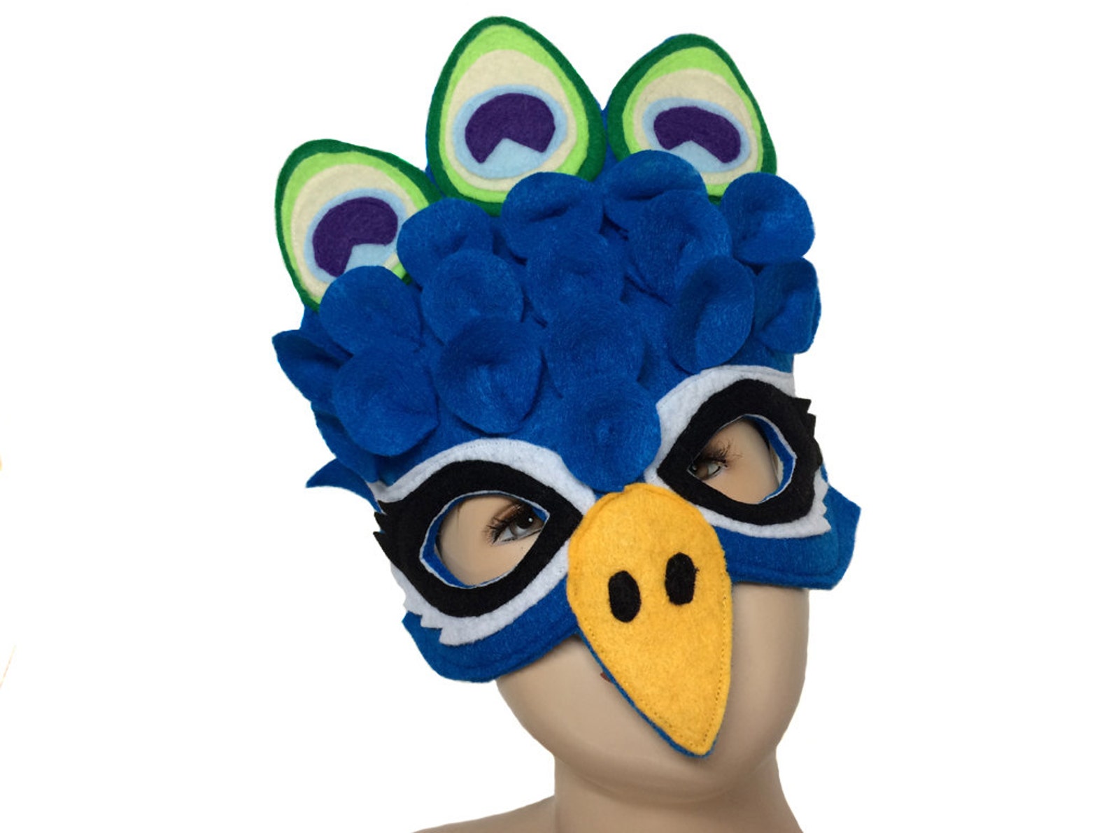 Felt PEACOCK Bird Costume Mask for Kids | Etsy