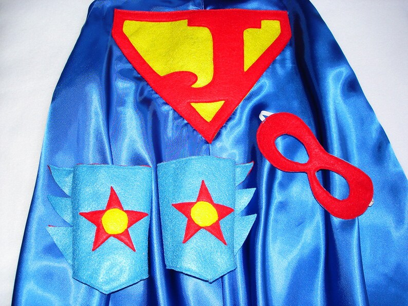 Children's Custom Superhero Personalized Kids Cape Including Matching ...