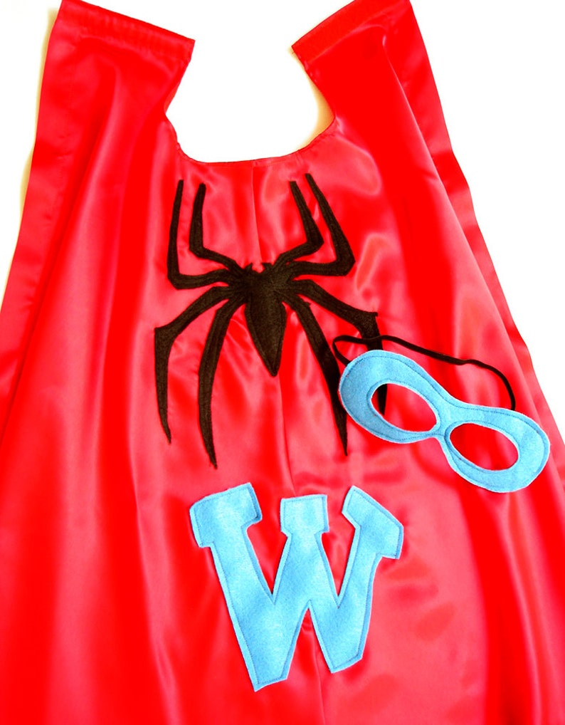 Children's Custom Personalized Black Spider Kids Cape | Etsy