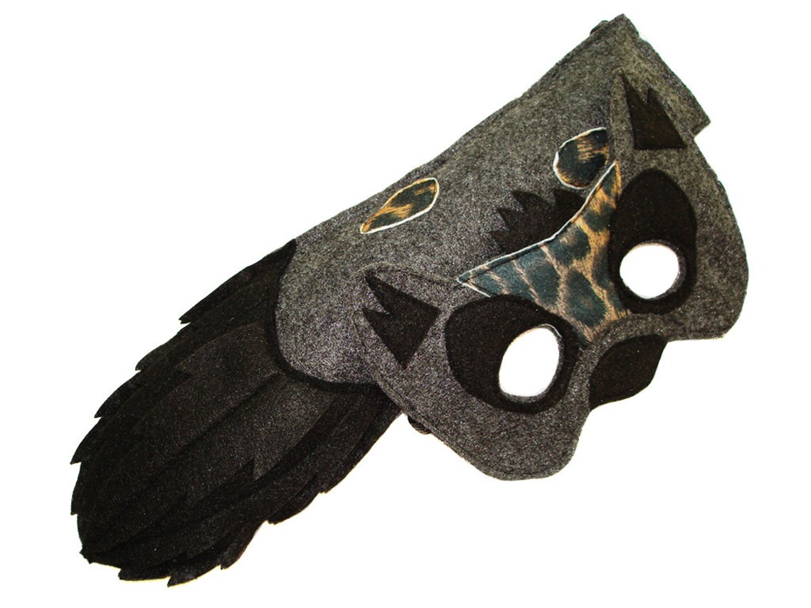 Children's Safari Animal HYENA Felt Mask and Tail Set | Etsy