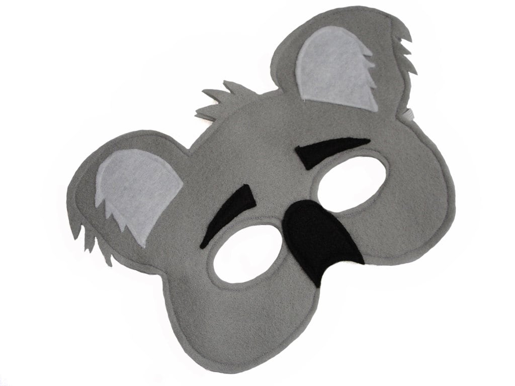 Children's KOALA Bear Felt Mask - Etsy
