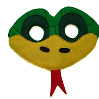Green Snake Printable Mask - 2 Sizes Included! Lunar New Year Zodiac ...