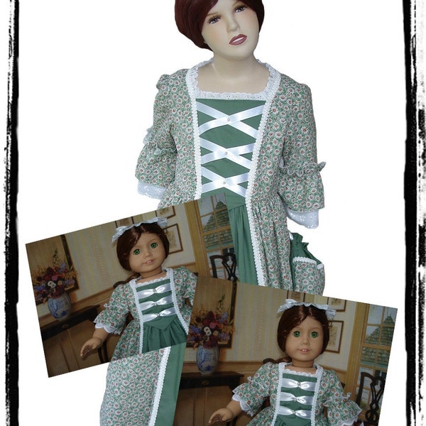 Felicity American Girl Dress Tea - Etsy