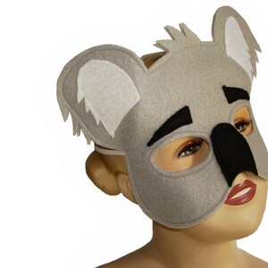 Children's KOALA Bear Felt Mask - Etsy