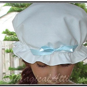 Custom Made Traditional WHITE Colonial Mob Cap for Girls - Etsy