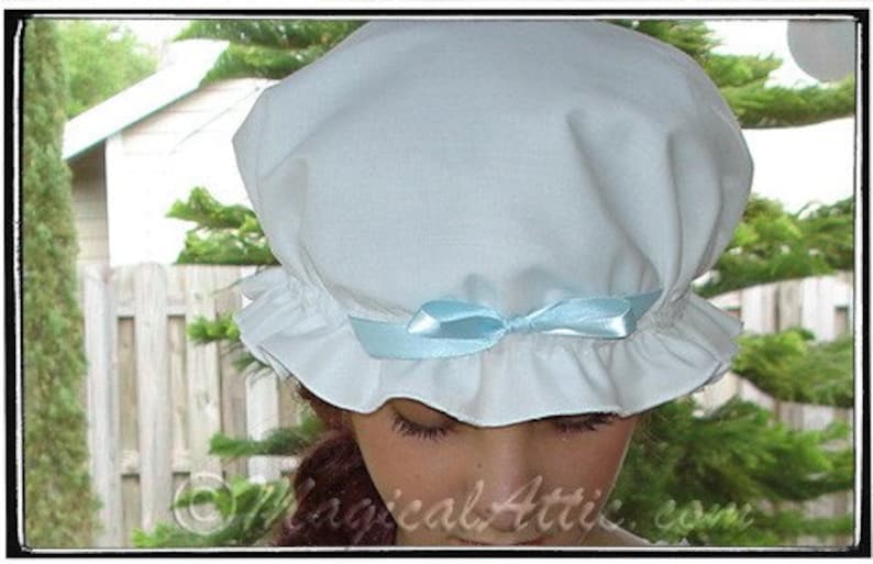 Custom Made Traditional WHITE Colonial Mob Cap for Girls - Etsy