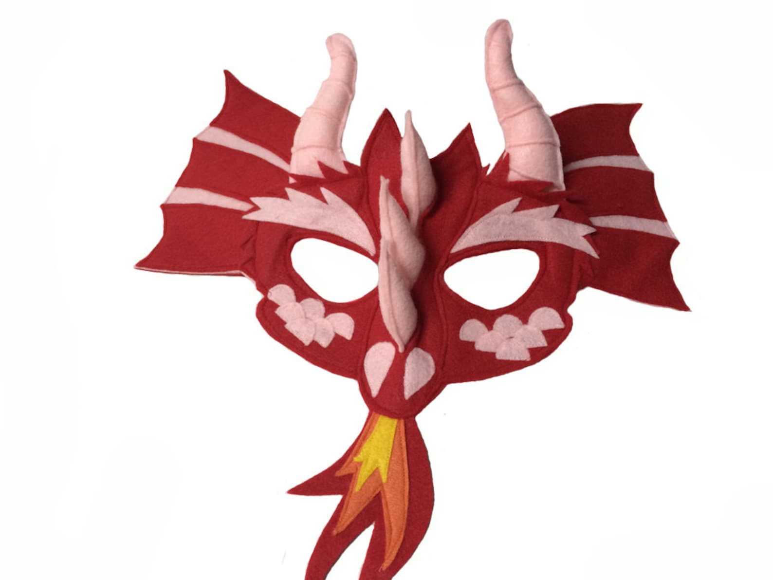 RED DRAGON Felt Animal Mask and Tail Set for Children - Etsy