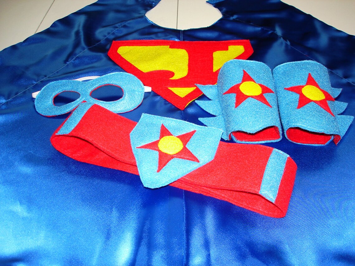 Children's Custom Superhero Felt Wrist Cuffs Choose Your - Etsy