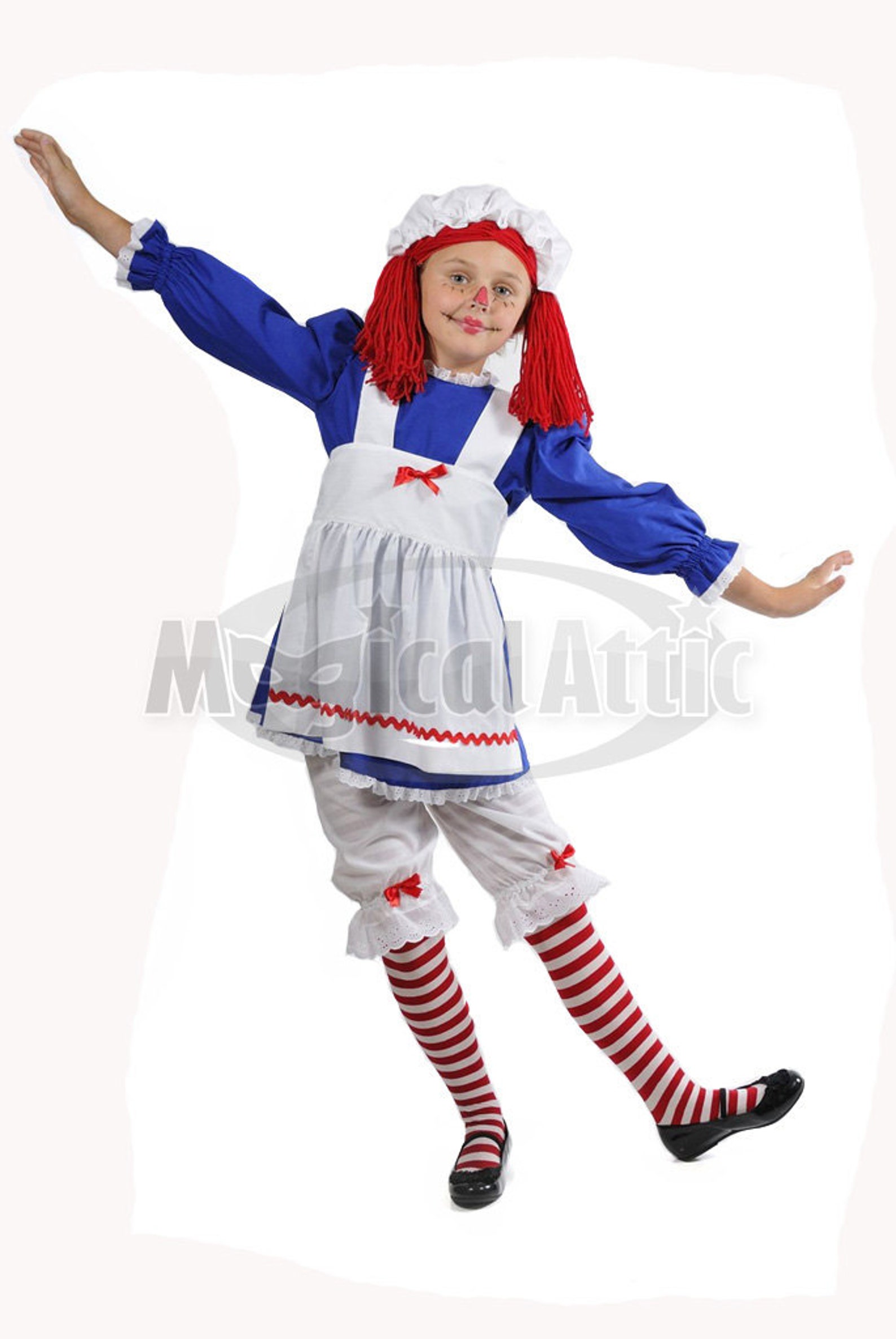 Custom Boutique RAGGEDY ANN Girl Size Costume Set - Etsy