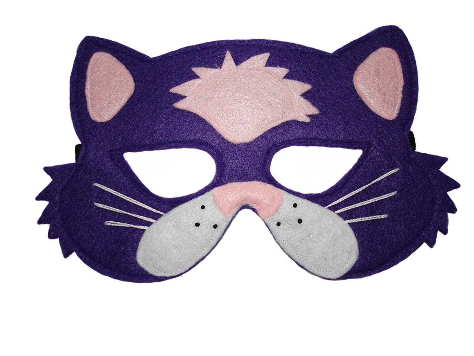 Children's PURPLE CAT Farm Animal Felt Mask Brown Bear - Etsy