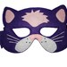 Children's PURPLE CAT Farm Animal Felt Mask Brown Bear - Etsy