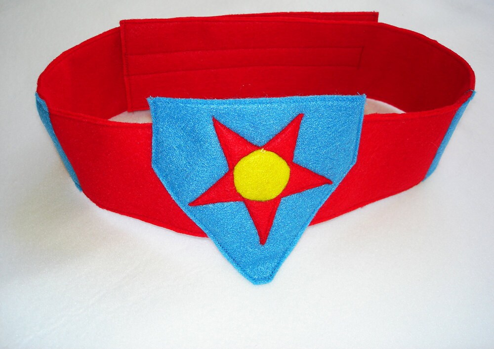 Children's Custom Superhero Felt Belt | Etsy
