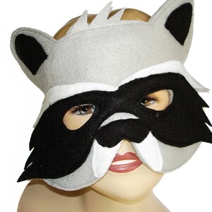 Children's Woodland Animal RACCOON Felt Mask and Tail Set - Etsy