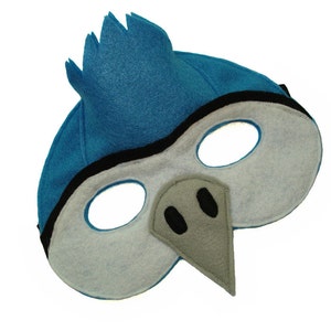 Children's Blue Jay Bird Felt Mask - Etsy