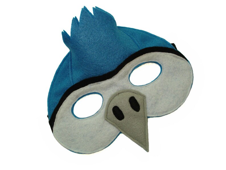 Children's Blue Jay Bird Felt Mask - Etsy