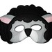 Children's PURPLE CAT Farm Animal Felt Mask Brown Bear - Etsy
