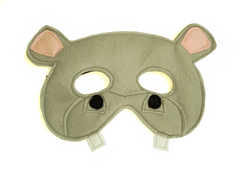 Children's Safari Animal HYENA Felt Mask - Etsy