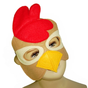Children's Brown CHICKEN Farm Animal Felt Mask - Etsy