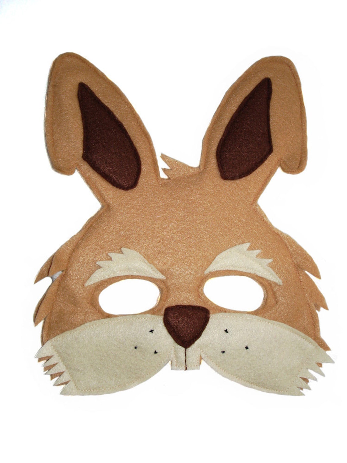 Children's Animal White RABBIT Felt Mask - Etsy
