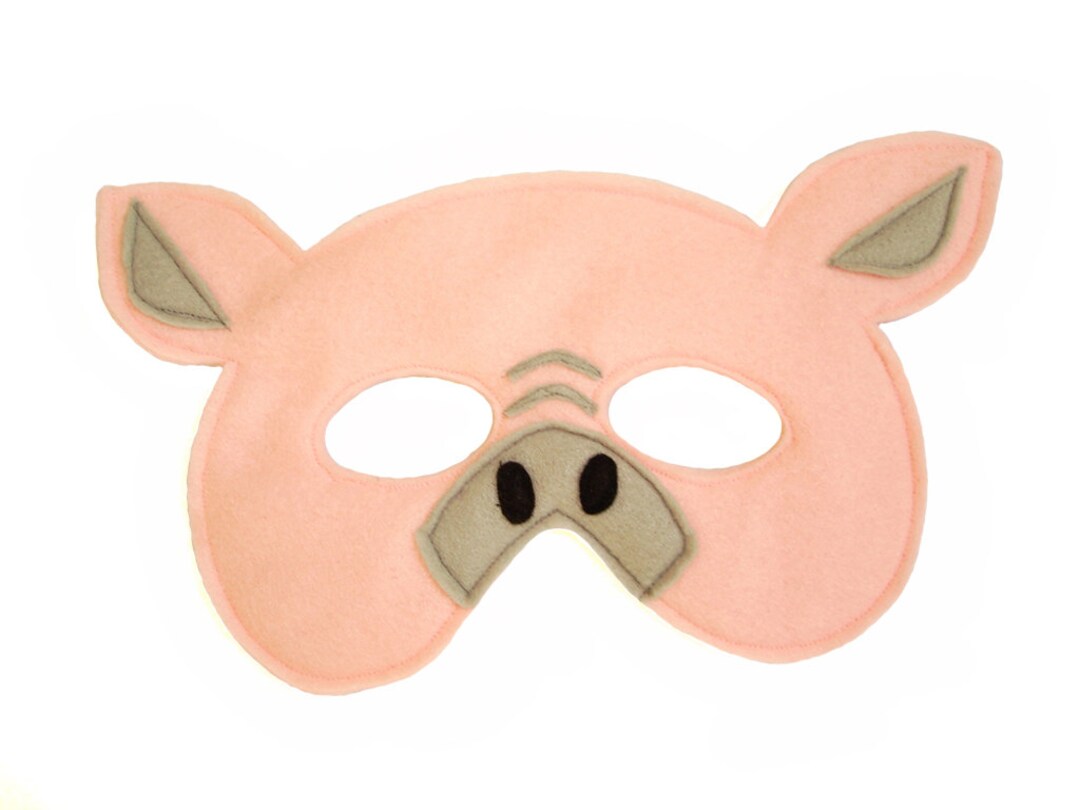 Children's PIG Farm Animal Felt Mask - Etsy
