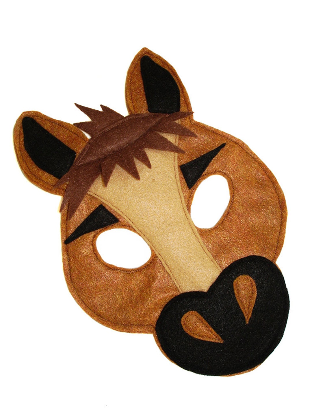 Children's HORSE Farm Animal Felt Mask - Etsy