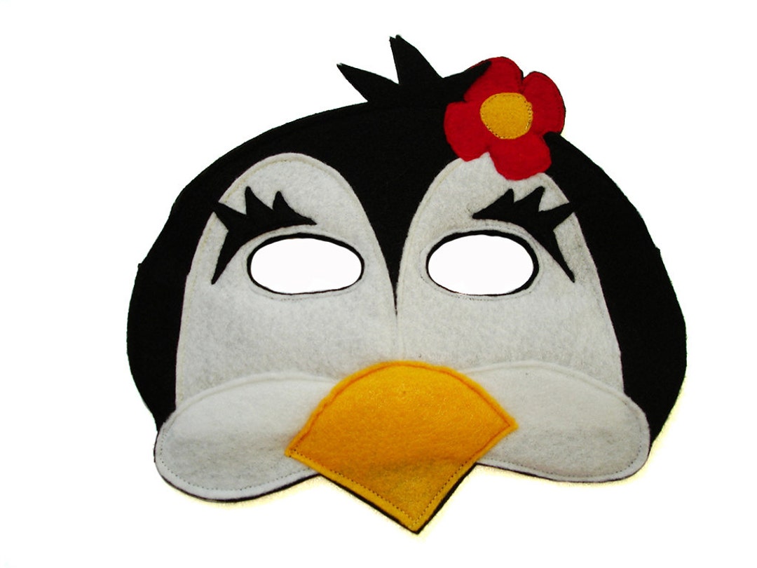 Children's PENGUIN Animal Felt Mask for Girls - Etsy