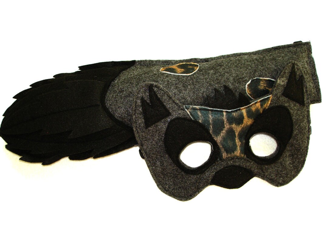 Children's Safari Animal HYENA Felt Mask and Tail Set - Etsy