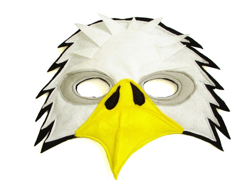 Children's Woodland Animal BALD EAGLE Felt Mask - Etsy