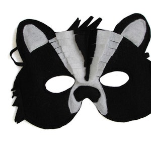 Children's Woodland Animal SKUNK Felt Mask - Etsy